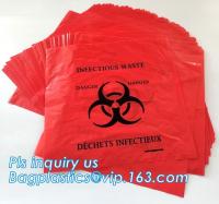 China High temperature resistance 120C Biohazard Garbage Bags Medical Wast Bags for Sterilization Used in Hospital, bagease for sale