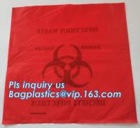 China High temperature resistance 120C Biohazard Garbage Bags Medical Wast Bags for Sterilization Used in Hospital, bagease for sale