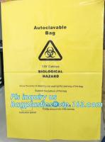 China medical waste disposal plastic bag Biohazard garbage bags, Colored medical Infectious waste bags, biohazard garbage bags for sale