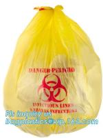 China Clinical Waste Bags (Yellow), Heavy Duty Sacks , 17in x 25in (x25), Popular PE/PP biohazard eco bag,garbage bag,plastic for sale