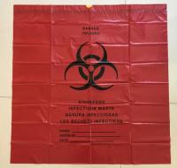 China disposable bag soiled linen liners plastic garbage bag, High density trash liner on roll 33 gallon plastic soiled linen for sale