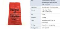 China Custom 100% OXO-Biodegradable Medical Waste Garbage Bags Infections Linens Waste Bags, Medical Waste Garbage Bags Infect for sale
