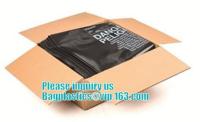 China Building industry use plastic LDPE material thick and large reusable asbestos printed bags for garbage, bagplastics, bag for sale