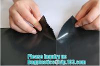 China high quality asbestos waste plastic uv black bag from china, heavy duty LDPE yellow asbestos bags, PE asbestos yard wast for sale
