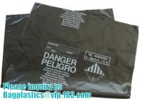 China strong thick asbestos disposal bags, asbestos car garbage rubbish bag, Asbestos waste polyethylene disposal bag, bagese for sale