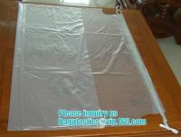 China industry waste clear asbestos bags, Sell clear plastic asbestos rubbish bags with red printing, Strong LDPE Material Asb for sale