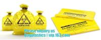China Polyethylene disposal asbestos waste bags, jumbo plastic industrial garbage packaging asbestos bag on roll for sale
