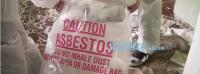 China Clear / Yellow LDPE Asbestos Removal Bags, PE Asbestos bags for sand and gravel, disposable plastic yellow poly asbestos for sale