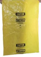 China LDPE material customized Logo compostable Industrial heavy duty clear plastic asbestos packaging garbage bags, bagplasti for sale