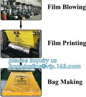 China LDPE material customized Logo compostable Industrial heavy duty clear plastic asbestos packaging garbage bags, bagplasti for sale