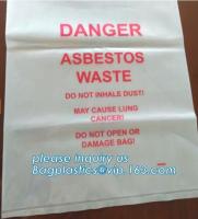 China Wholesale Durable Jumbo Disposal Asbestos Waste Plastic Bags, industrial biodegrade dedicated asbestos garbage bags of y for sale