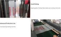 China Clear polyethylene disposal bags for asbestos fiber, asbestos bags with black character printing, polyethylene disposal for sale