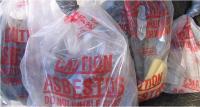 China PE packing bag for Asbestos fibers, large size thicker LDPE asbestos remove bags, Large Asbestos Waste Removal Bags, pac for sale