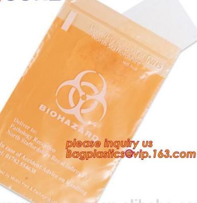 China 3-wall Biohazard Specimen Bags, Laboratory Specimen Transport Bags, Two Pocket Specimen Bag, bagplastics, bagease, pac for sale