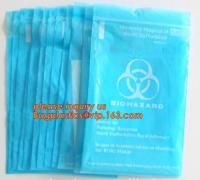 China wholesale custom printed ldpe k kangaroo pouch plastic zipper bag zip lock biohazard specimen bags with pocket for sale