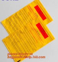 China Laboratory Medical biohazard lab plastic specimen transport bag with double pouches, embossed reclosable biohazard speci for sale
