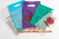 China Biodegradable PLA Plastic Bag Corn Starch Biohazard Specimen k Bag, LDPE Three Walls Specimen Bag with Pocket, pac for sale