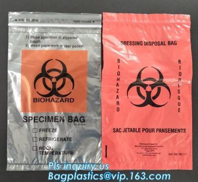 China Medical Grade Laboratory Specimen Bag, Insulated medical bag/sterile biohazard specimen envelope/laboratory specimen bag for sale