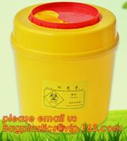 China 1L 2L 4L 6L plastic round medical disposable sharps bins, plastic disposables sharpes container /sharpes bin for medical for sale