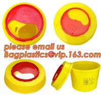 China BIOHAZARD WASTE CONTAINERS, PLASTIC STORAGE BOX, MEDICAL TOOL BOX, SHARP CONTAINER, SAFETY BOX, Disposable Hospital Bioh for sale