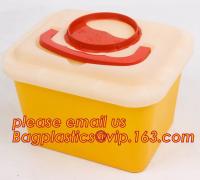 China BIOHAZARD WASTE CONTAINERS, PLASTIC STORAGE BOX, MEDICAL TOOL BOX, SHARP CONTAINER, SAFETY BOX, Disposable Hospital Bioh for sale