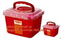 China BIOHAZARD WASTE CONTAINERS, PLASTIC STORAGE BOX, MEDICAL TOOL BOX, SHARP CONTAINER, SAFETY BOX, Disposable Hospital Bioh for sale