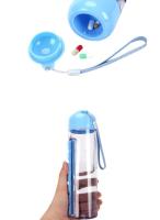 China plastic mug with 7 days storage plastic pill box, plastic bottle creative style of products bottle with pill organizer P for sale