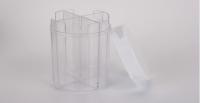 China Premium clear plastic weekly pill holder one grid each day with pill splitter, one week 4case plastic pill container pil for sale