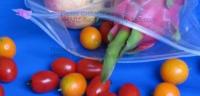 China Plastic Slider Bags with k Zipper bags, grape packaging bags slider zipper fruit bag, Fruit Fresh Keeping Reusable for sale