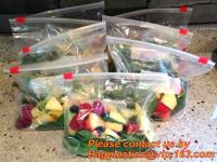 China Plastic Slider Bags with k Zipper bags, grape packaging bags slider zipper fruit bag, Fruit Fresh Keeping Reusable for sale
