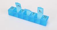 China 7 day plastic pill containers 7 compartment drugs organizer box, Cute detachable plastic pill containers 7 compartment for sale