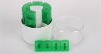 China 28 compartment column shape plastic pill storage box with pill crush box, Conventional eco-friendly 4 grids plastic trav for sale