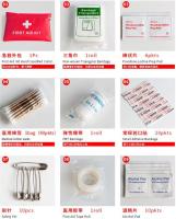 China Portable comprehensive medical survival pocket first aid kit bag fda approved, plastic case mini home first aid kits box for sale