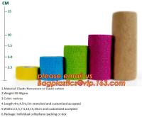 China Cohesive Bandage selling well medical production bule high elastic adhesive wound bandage different size,MEDICAL, BANG for sale