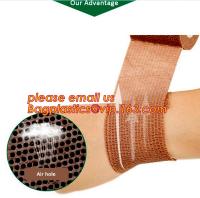 China Cohesive Bandage selling well medical production bule high elastic adhesive wound bandage different size,MEDICAL, BANG for sale
