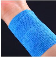 China Cohesive Bandage selling well medical production bule high elastic adhesive wound bandage different size,MEDICAL, BANG for sale