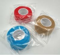 China Medical surgical consumables colored veterinary bandage waterproof wrap cotton adhesive bandage, Vet Wrap Bandages for sale