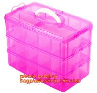 China adjustable plastic storage box plastic screw bead box, Detachable Compartments Clear Plastic Divided Storage Box for Scr for sale