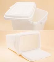 China Food grade square Plastic Bucket 20 liter with lid, dog food plastic container, PP/PE Plastic dogs-food Bucket Pail Easi for sale