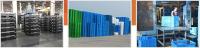 China Light weight one time plastic pallets for transport and storage, Heavy duty cross bottom plastic pallet with 6 runners for sale