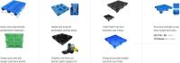 China Light weight one time plastic pallets for transport and storage, Heavy duty cross bottom plastic pallet with 6 runners for sale