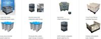 China Light weight one time plastic pallets for transport and storage, Heavy duty cross bottom plastic pallet with 6 runners for sale