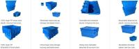 China Light weight one time plastic pallets for transport and storage, Heavy duty cross bottom plastic pallet with 6 runners for sale