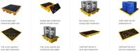 China Light weight one time plastic pallets for transport and storage, Heavy duty cross bottom plastic pallet with 6 runners for sale