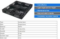 China Light weight one time plastic pallets for transport and storage, Heavy duty cross bottom plastic pallet with 6 runners for sale