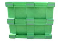 China Light weight one time plastic pallets for transport and storage, Heavy duty cross bottom plastic pallet with 6 runners for sale