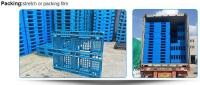 China Light weight one time plastic pallets for transport and storage, Heavy duty cross bottom plastic pallet with 6 runners for sale
