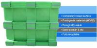 China Light weight one time plastic pallets for transport and storage, Heavy duty cross bottom plastic pallet with 6 runners for sale