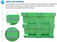 China Light weight one time plastic pallets for transport and storage, Heavy duty cross bottom plastic pallet with 6 runners for sale