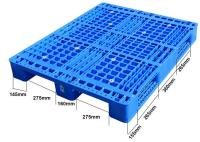 China Light weight one time plastic pallets for transport and storage, Heavy duty cross bottom plastic pallet with 6 runners for sale